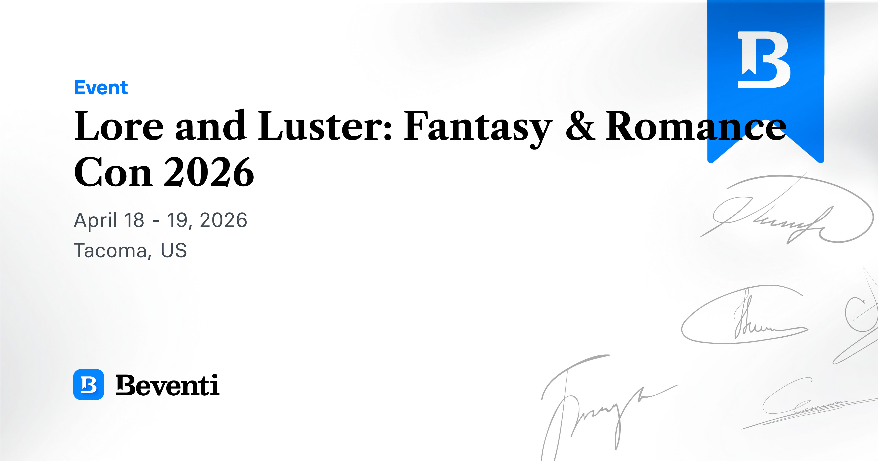 Lore and Luster: Fantasy & Romance Con 2026