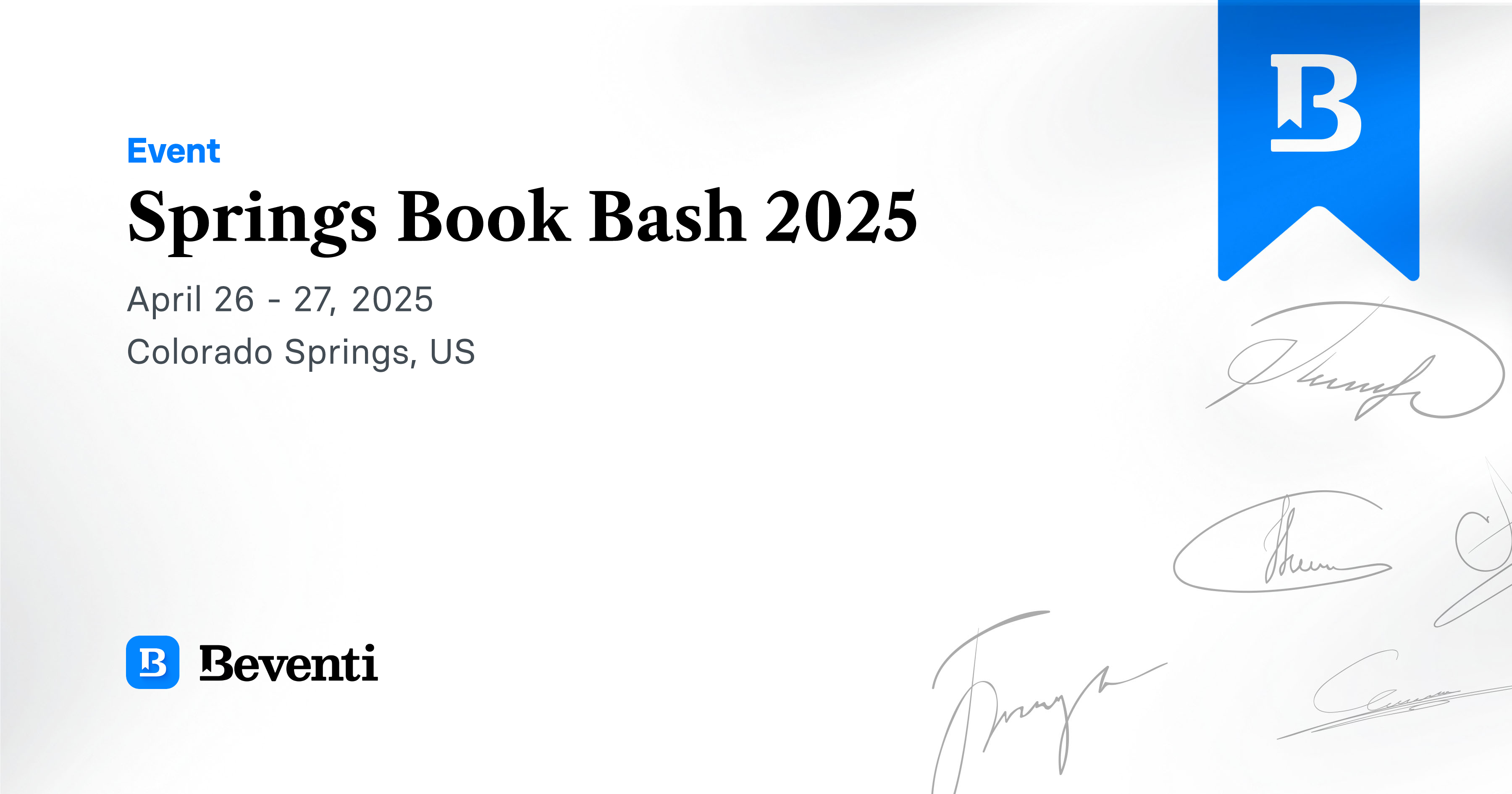Springs Book Bash 2025 - Beventi