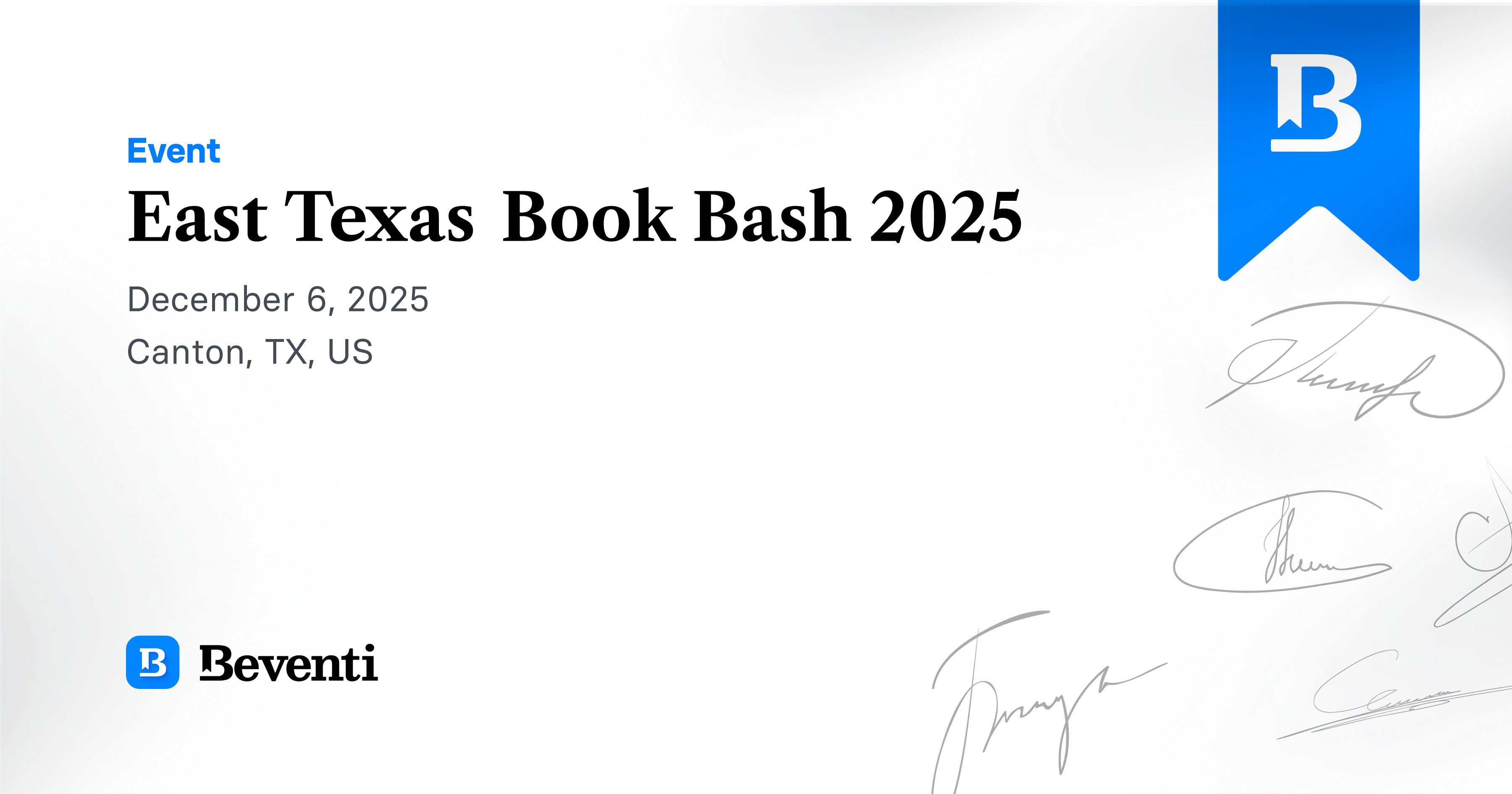 East Texas Book Bash 2025