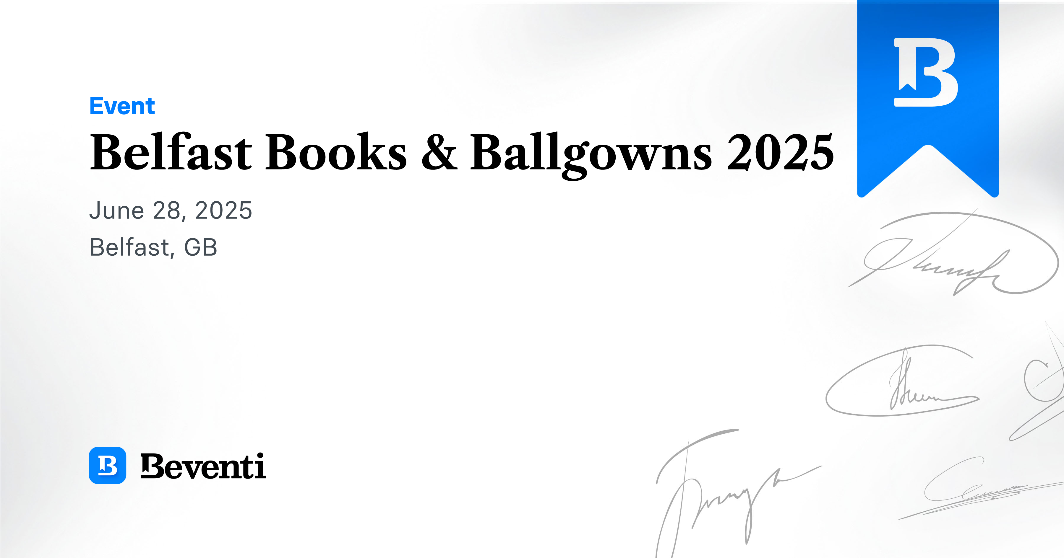 Belfast Books & Ballgowns 2025