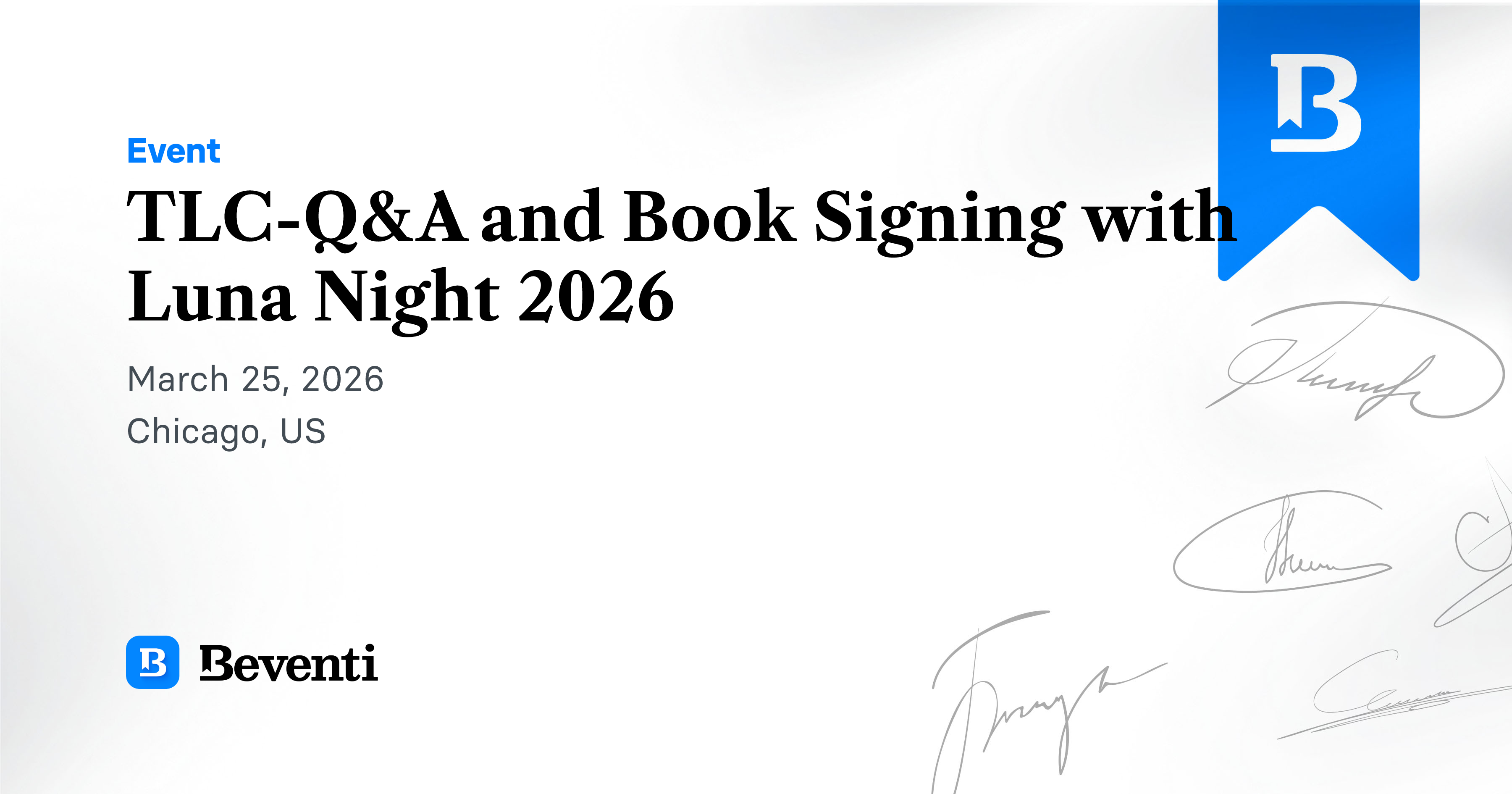 TLC-Q&A and Book Signing with Luna Night 2026