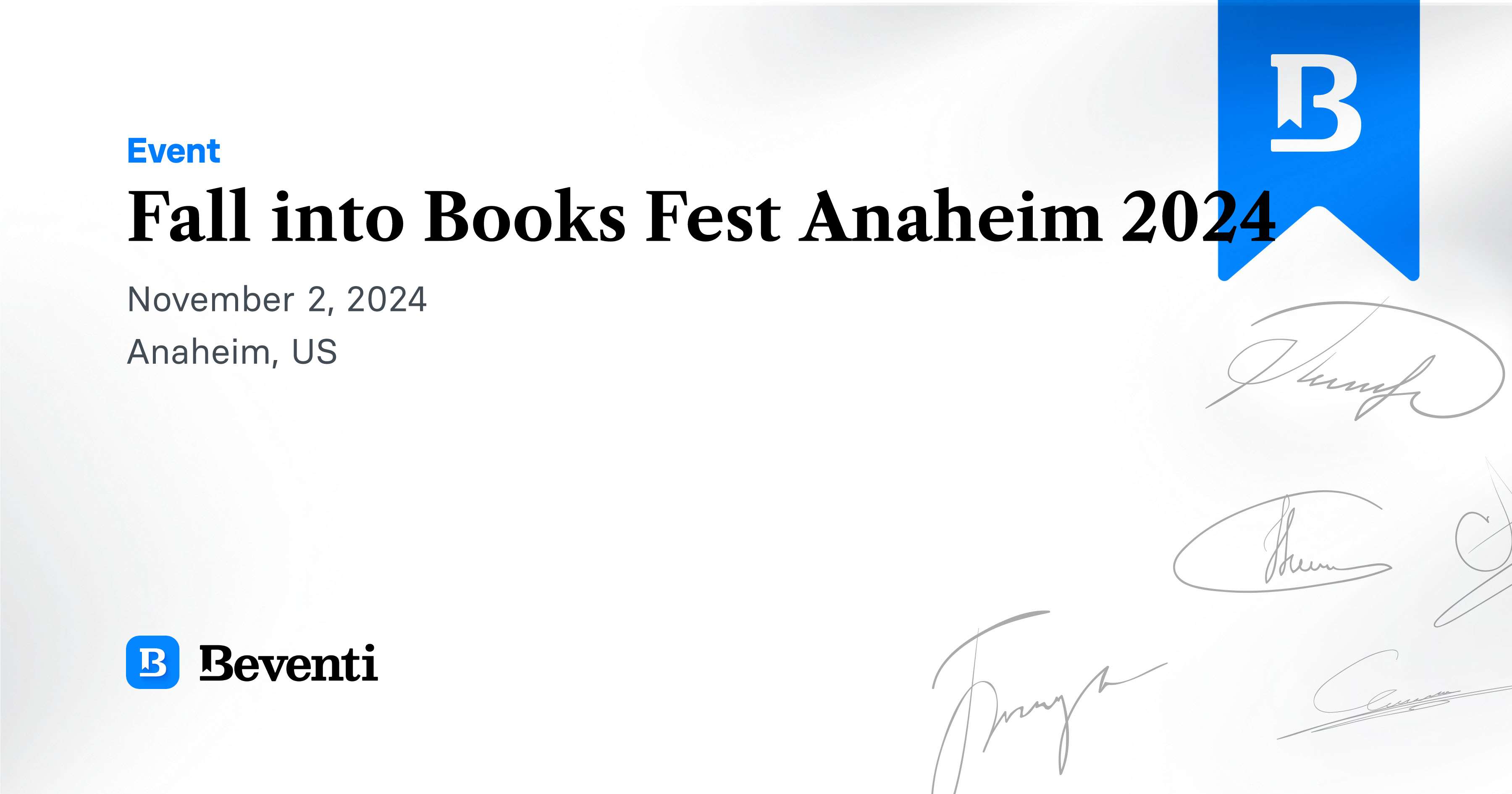 Fall into Books Fest 2024 - Beventi