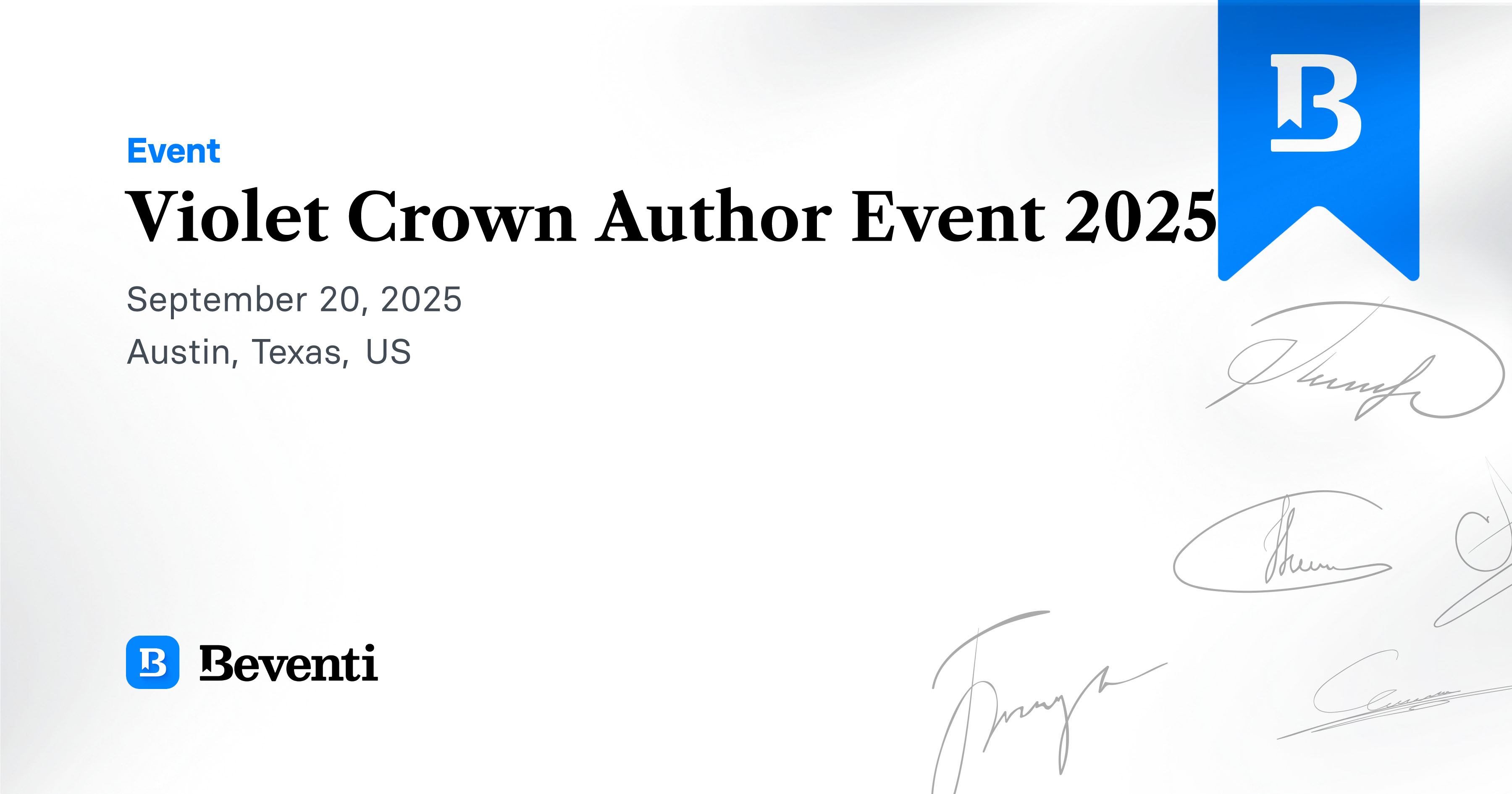 Violet Crown Author Event 2025