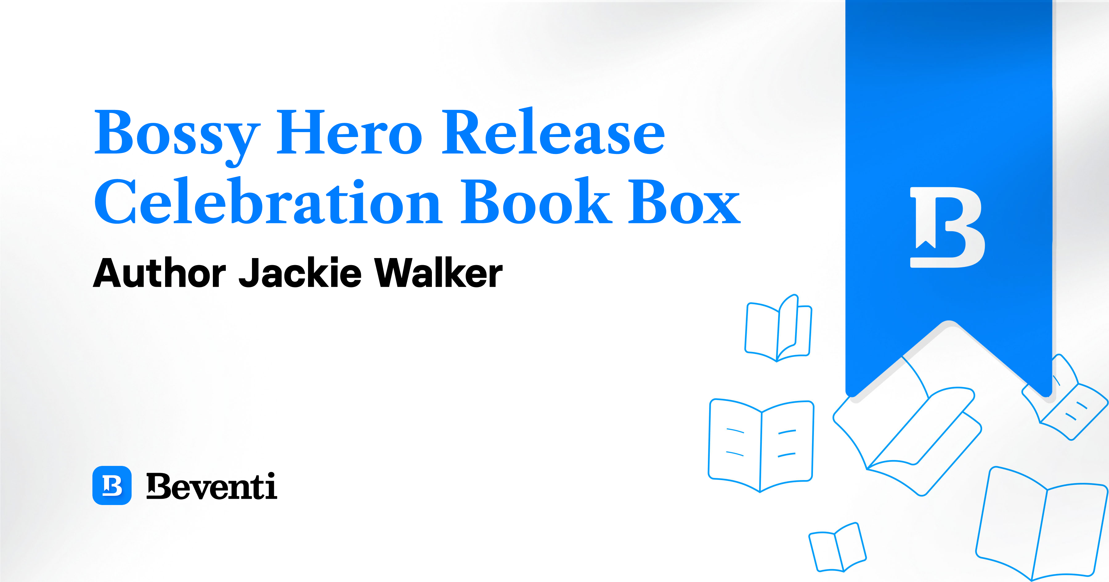 Bossy Hero Release Celebration Book Box, Author Jackie Walker